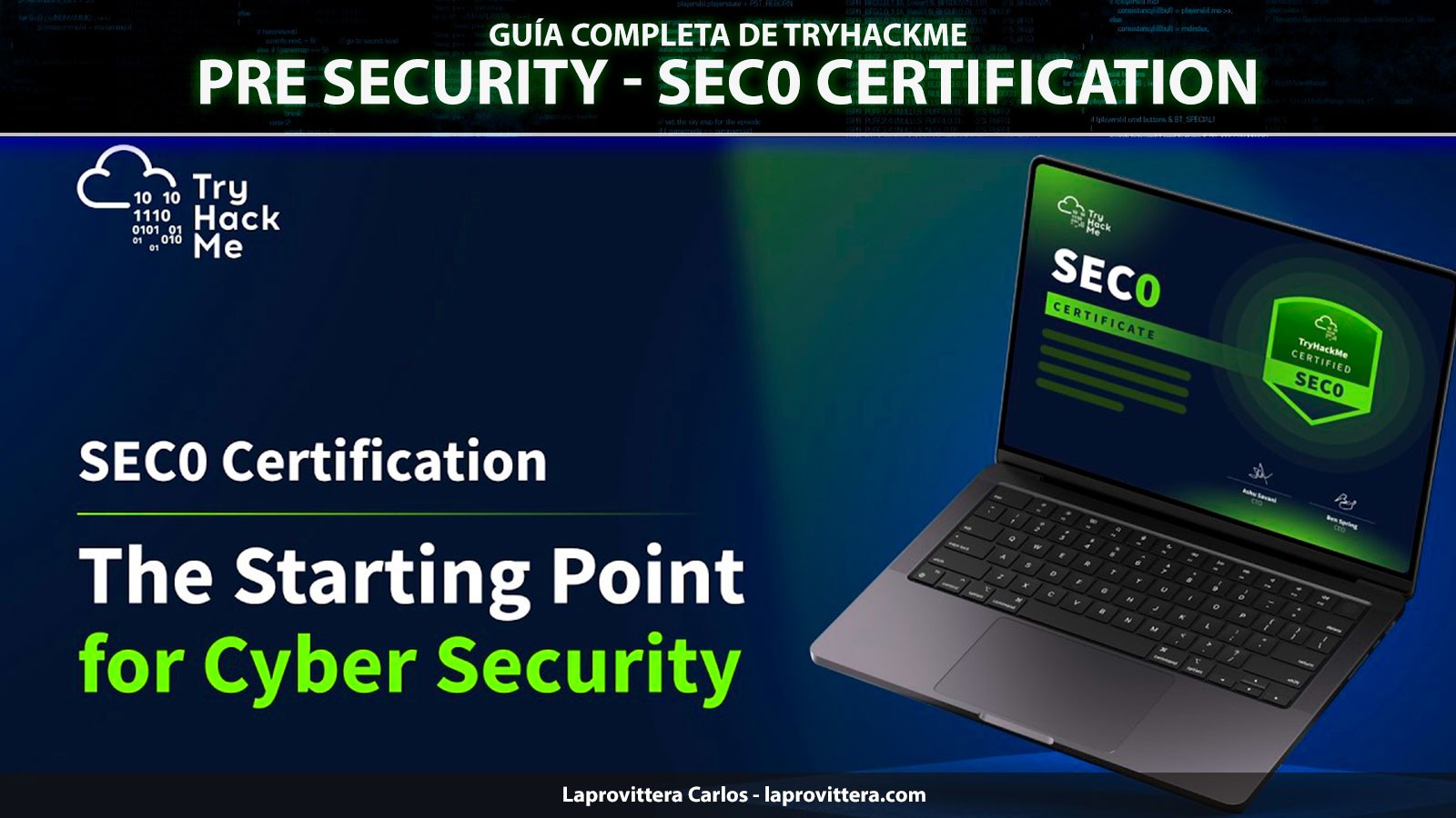 TryHackMe Pre Security certificación SEC0 - Laprovittera Carlos